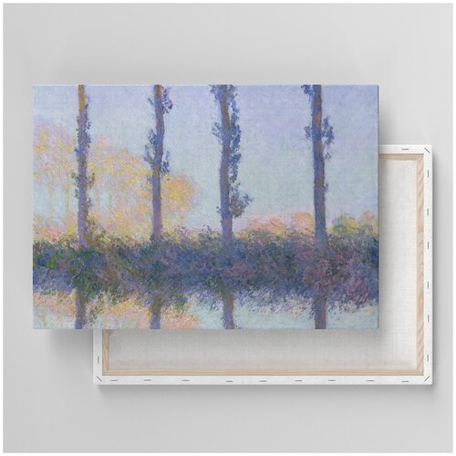 Картина на холсте с подрамником / Monet Claude - The Four Trees / Клод Моне