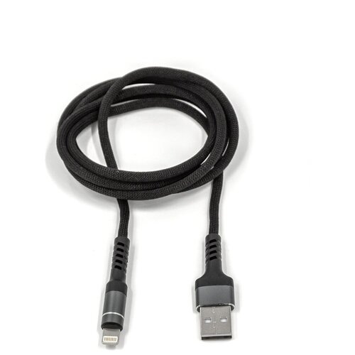 USB-кабель BYZ BC-025i AM-8pin (Lightning) 1.2 метра, 5A, нейлон, чёрный