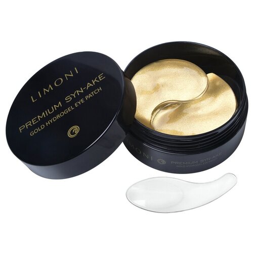 Limoni Антивозрастные патчи для глаз со змеиным ядом Gold Hydrogel Eye Patch, 60 шт