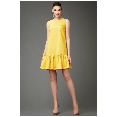 Платье Арт-Деко, размер 44, желтый