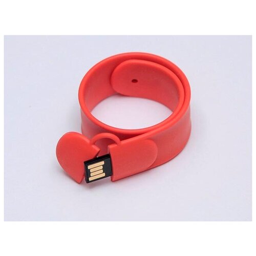 Флешка в виде браслета (8 Гб / GB USB 2.0 Оранжевый/Orange SS001 Flash drive браслет VF- 201)