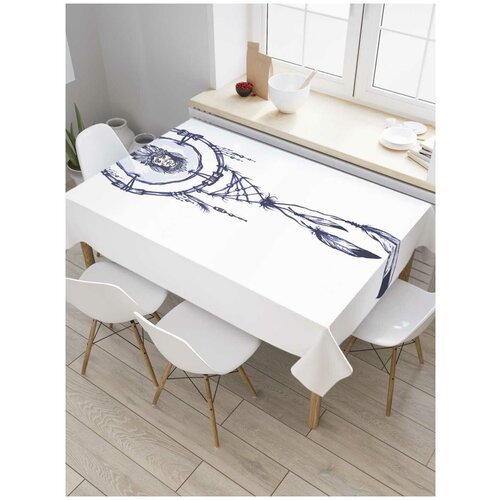 Скатерть прямоугольная JoyArty на кухонный стол "Заколдованный ловец снов" из оксфорда, 120x145 см