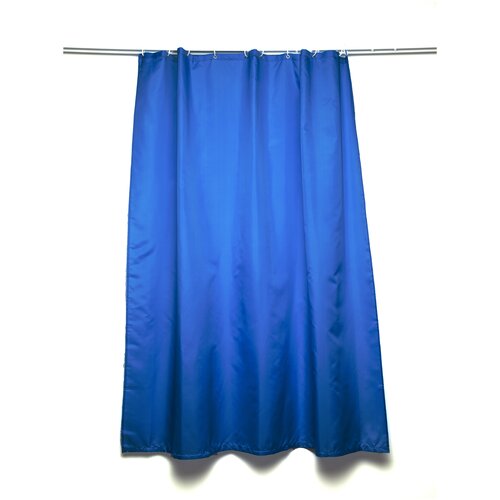 Штора для ванной синяя 180х180 см