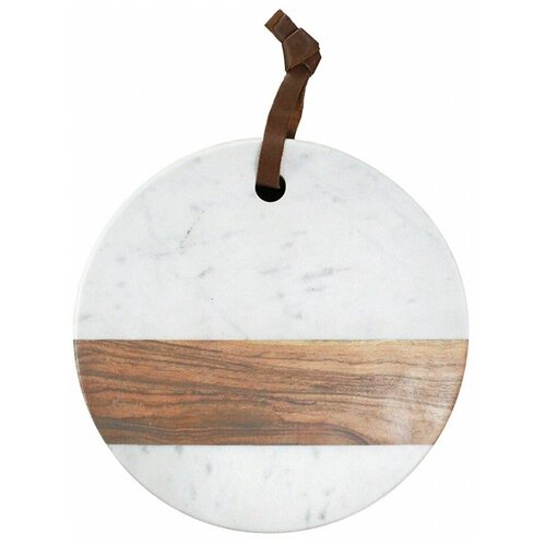 Доска сервировочная Be Home Marble&Acacia 30 см