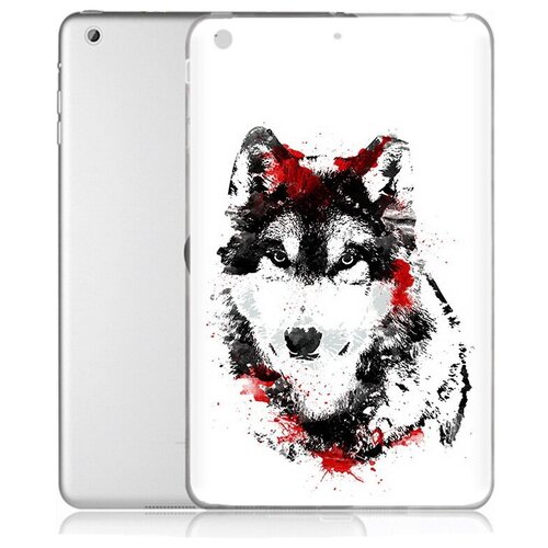 Чехол задняя-панель-накладка-бампер MyPads кровавый волк для Apple iPad 7 10.2 (2019)/Apple iPad 8 10.2 (2020)/Apple iPad 9 10.2 (2021)-A2197/A2200/A2198/A2270/A2428/A2429/A2430 противоударный
