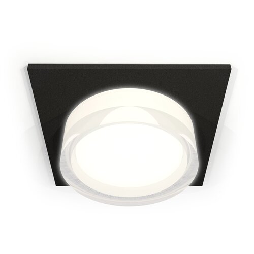 Встраиваемый светильник XC6521066 SBK/FR/CL черный песок/белый матовый/прозрачный MR16 GU5.3 (C6521, N6241)