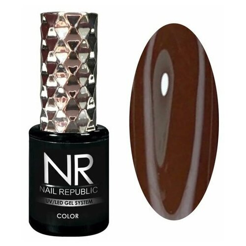 Nail Republic гель-лак для ногтей Color, 10 мл, 10 г, 190 глиняный-коричневый