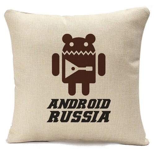 Подушка CoolPodarok Android Russia