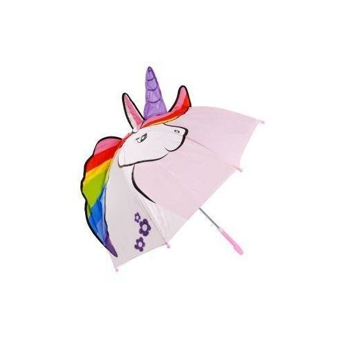 Зонт-трость Mary Poppins, белый, розовый
