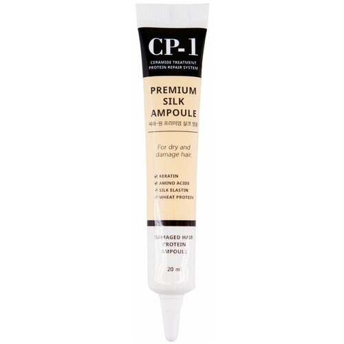 Esthetic House Несмываемая сыворотка для волос с протеинами шелка CP-1 Premium Silk Ampoule, 20мл*1шт