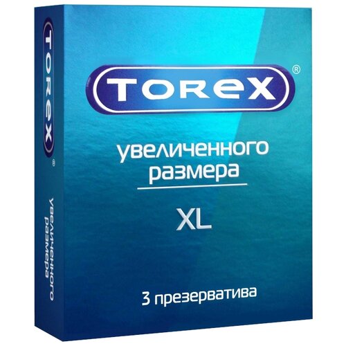 Презервативы TOREX Увеличенного размера, 3 шт.