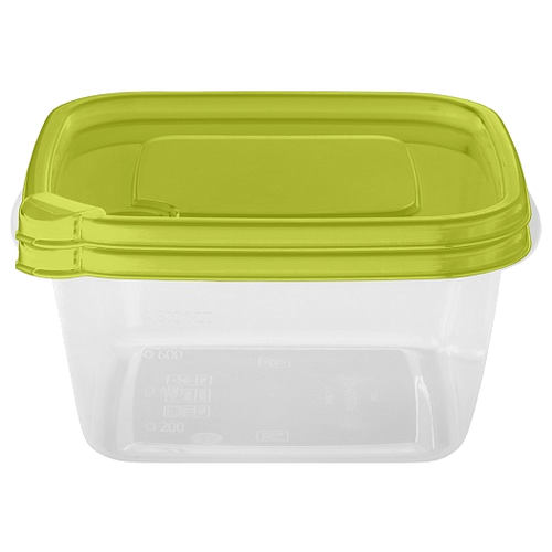 Phibo Комплект контейнеров с клапаном Фрэш 1л (2 шт), 20x20 см, прозрачный/зеленый