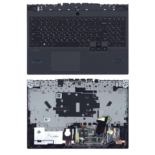 Клавиатура для ноутбука Lenovo Legion 5-15IMH05H 81Y6 черная с черный топкейсом
