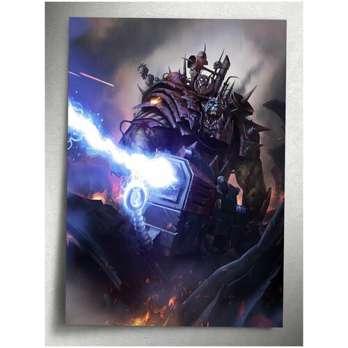 Постер Вархаммер 40к: Орк (Warhammer), на А3