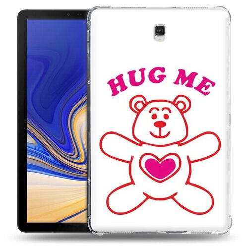 Чехол задняя-панель-накладка-бампер MyPads 14 февраля обними меня для Samsung Galaxy Tab S4 10.5 SM-T830/T835 противоударный