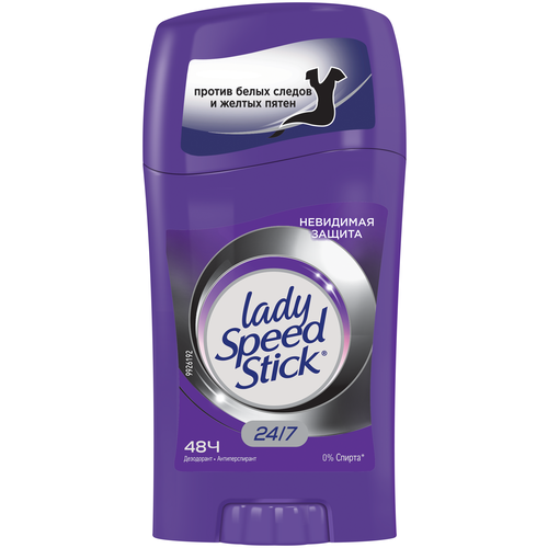 Lady Speed Stick Дезодорант-антиперспирант 24/7 Невидимая защита, стик, 45 мл