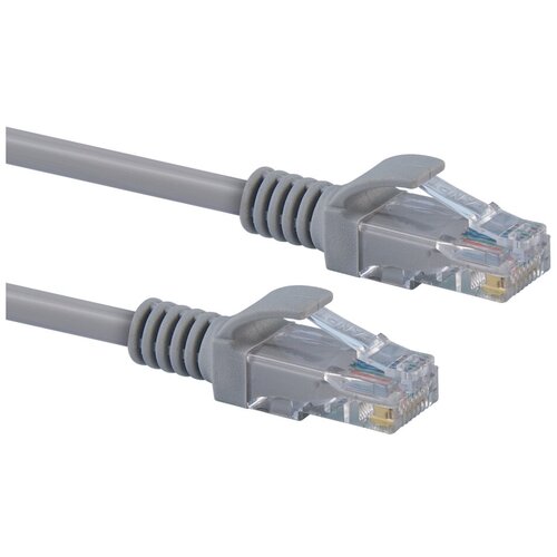 Кабель Патчкорд Belsis UTP 5E кат. RJ-45 вилка - RJ-45 вилка, длина 2 м, серый, BW1480