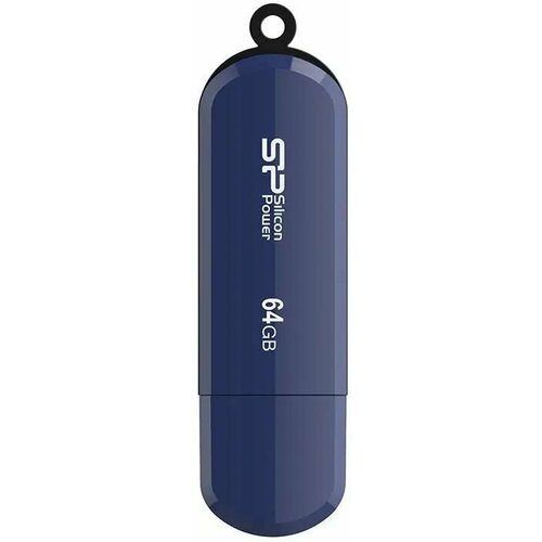 Флешка USB Silicon Power Ultima LuxMini 320 64ГБ, USB2.0, синий [sp064gbuf2320v1b]