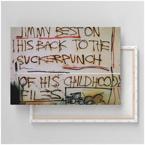 Картина на холсте с подрамником / Basquiat J.M. - Jimmy Best. / Баския Жан-Мишель