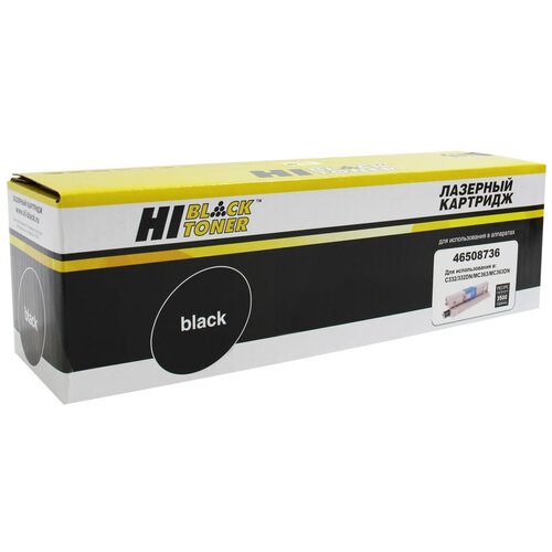 Тонер-картридж Hi-Black (HB-46508736) для OKI C332/MC363, Bk, 3,5K