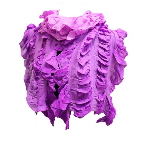 Шарф Crystel Eden,145х30 см, фиолетовый, розовый