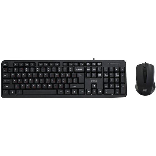 Комплект клавиатура + мышь STM 302C, черный, английская/русская