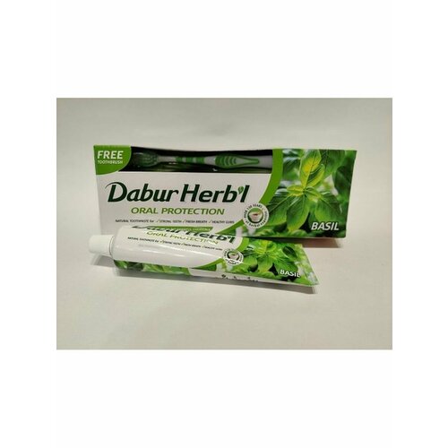 Зубная паста Dabur Herbal, Дабур Хербал, 120 + 50 г + щётка