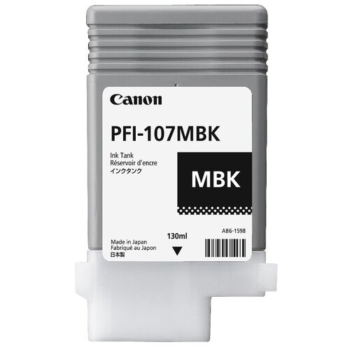 Картридж Canon PFI-107MBK (6704B001), 130 стр, черный матовый