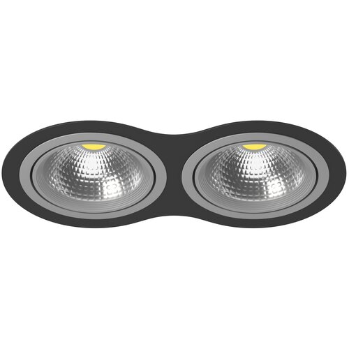 Встраиваемый светильник Lightstar Intero 111 i9270909, AR111, 100Вт, кол-во ламп:2шт, Черный