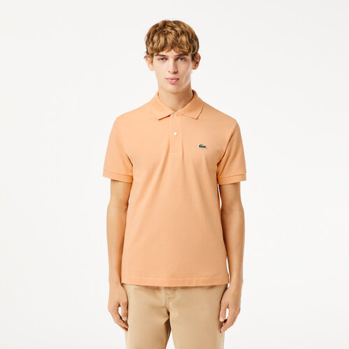 Поло LACOSTE Classic Fit, размер T6, оранжевый, коралловый