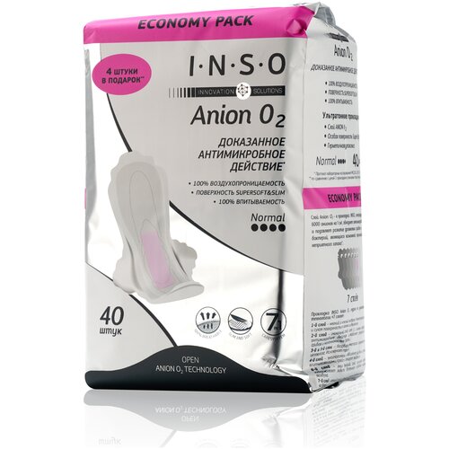 Прокладки INSO Anion O2 normal 40 шт.