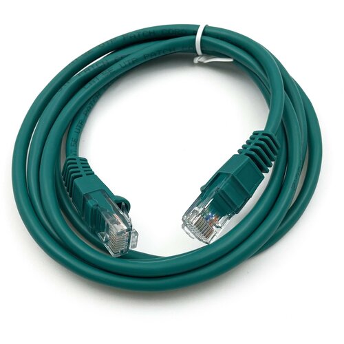 Патч-корд Buro UTP 4 пары cat5E CCA molded 1.5м зеленый RJ-45 (m)-RJ-45 (m)