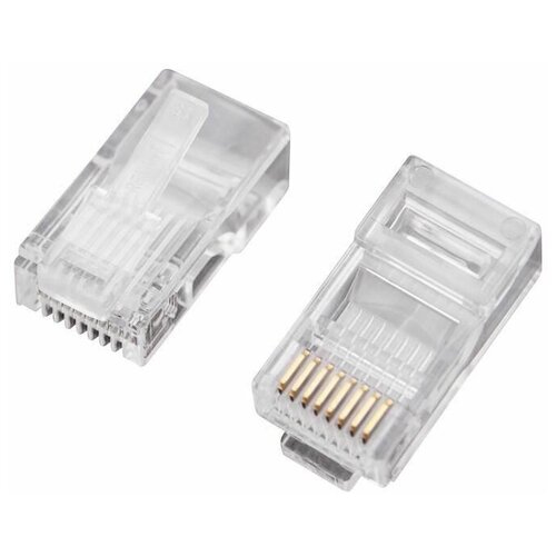 Джек компьютерный RJ45 (8P8C) кат.5E (уп.100шт) Rexant 05-1021