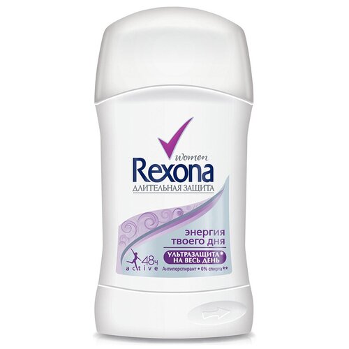 Дезодорант-стик Rexona, Энергия твоего дня, Абсолютная уверенность, 40 мл