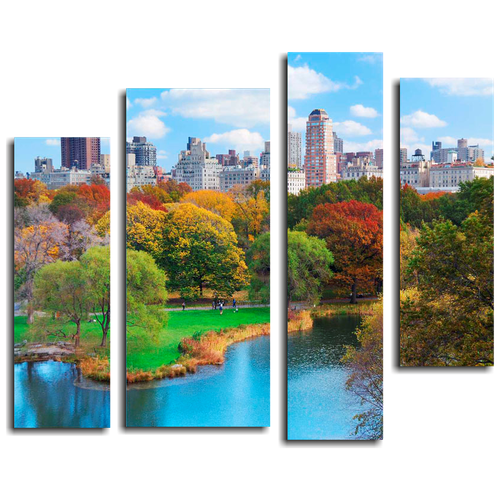 Модульная картина Централ парк; Нью Йорк (США) 91х70 см