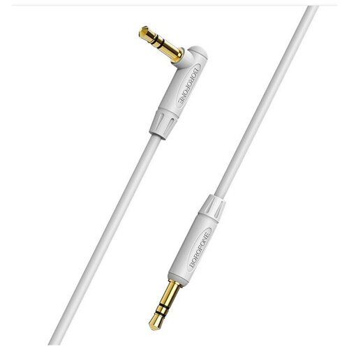 Аудио кабель AUX Borofone BL4 3.5мм jack на 3.5мм jack, 2м, цвет серый