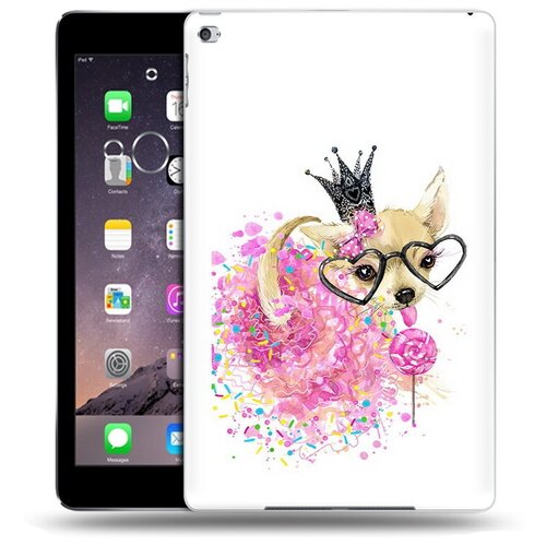 Чехол задняя-панель-накладка-бампер MyPads сладкая принцесса для Apple iPad Air 2 (A1566/A1567) противоударный