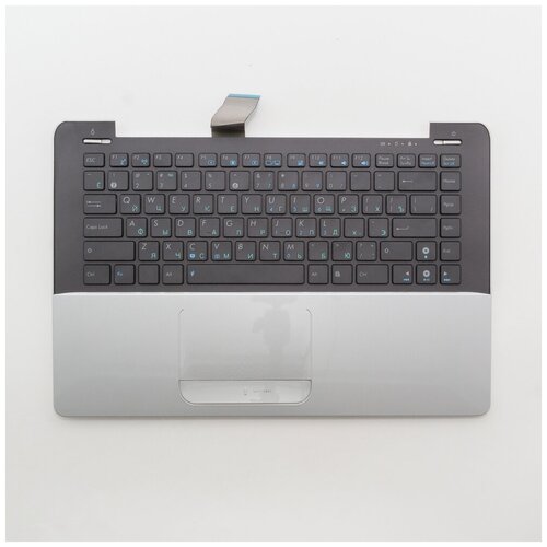 Клавиатура (топ-панель) для ноутбука Asus UX30, UX30S черная с серым топкейсом