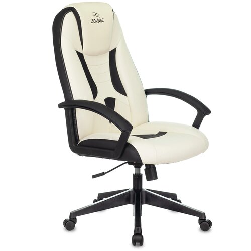 Компьютерное кресло Zombie 8 игровое, обивка: искусственная кожа, цвет: белый/черный