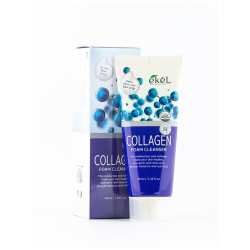 [пробный товар]_Ekel Foam Cleanser 100 мл Collagen Пена для умывания с коллагеном .