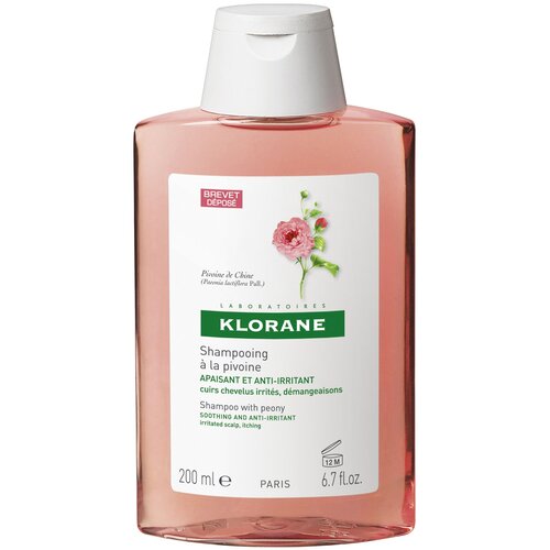 Klorane шампунь Soothing and Anti-Irritant with peony, 200 мл