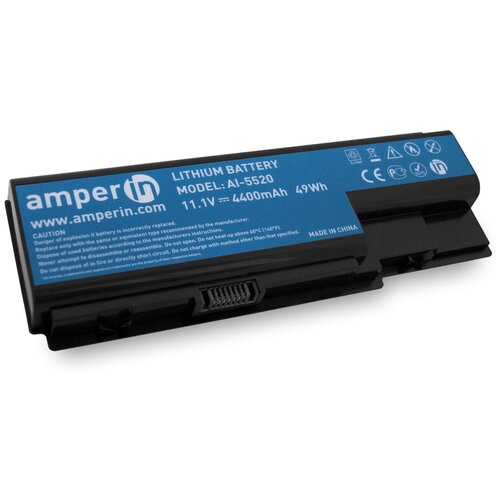Аккумулятор Amperin для ноутбука Acer Aspire 5520, 5920, 7520 11.1v 4400mah AI-5520