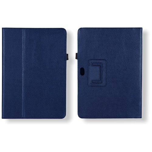 Чехол-обложка MyPads с подставкой для планшета Samsung Galaxy Note 10.1 N8000 синий кожаный
