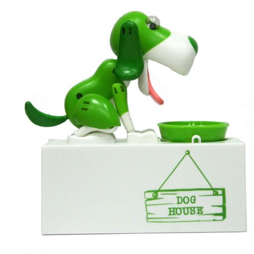 Интерактивная копилка "Голодный пёс" (Зелёный)