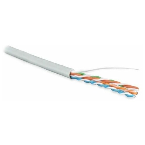 Кабель информационный Lanmaster TWT-6UTP-GY кат.6 U/UTP не экранированный 4X2X23AWG PVC внутренний 3