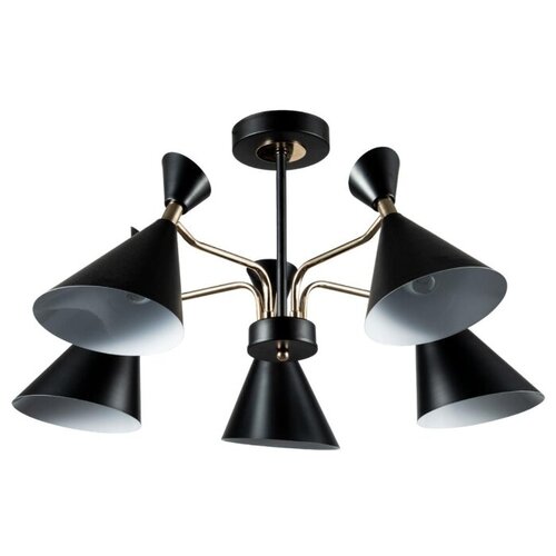 Люстра Arte Lamp Wellington A2711PL-5BK, E27, 300 Вт, кол-во ламп: 5 шт., цвет: черный