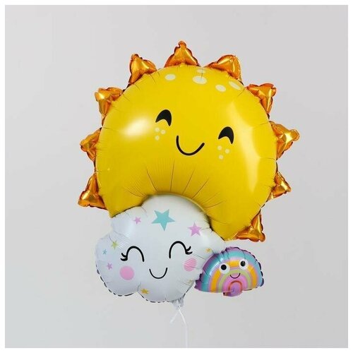 Воздушный шарик, фольгированный 30" "Солнечный", фигура