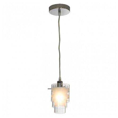 Светильник подвесной Lussole LSP-8453, E27, 40Вт, кол-во ламп:1шт, Хром