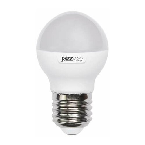 Лампа светодиодная PLED-SP-G45 7Вт шар 3000К тепл. бел. E27 540лм 230В JazzWay 1027863-2 (5шт. в упак.)