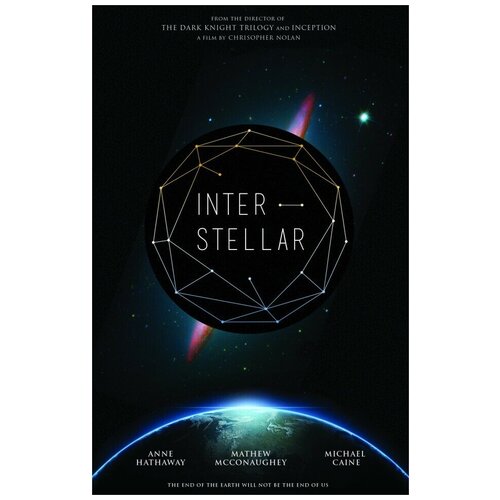 Плакат, постер на холсте Interstellar, Интерстеллар. Размер 42 х 60 см